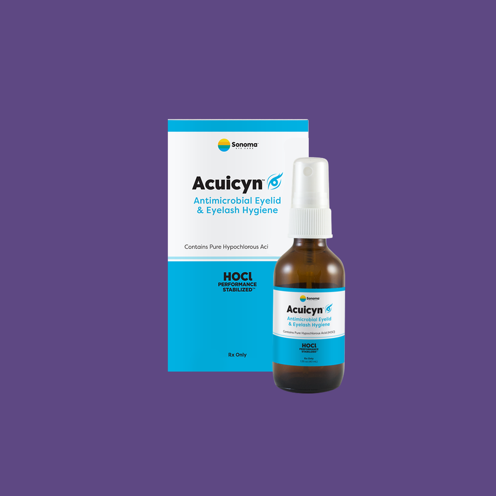 Acuicyn Antimicrobial Eyelid & Eyelash Hygiene - Hypochlorous Solution