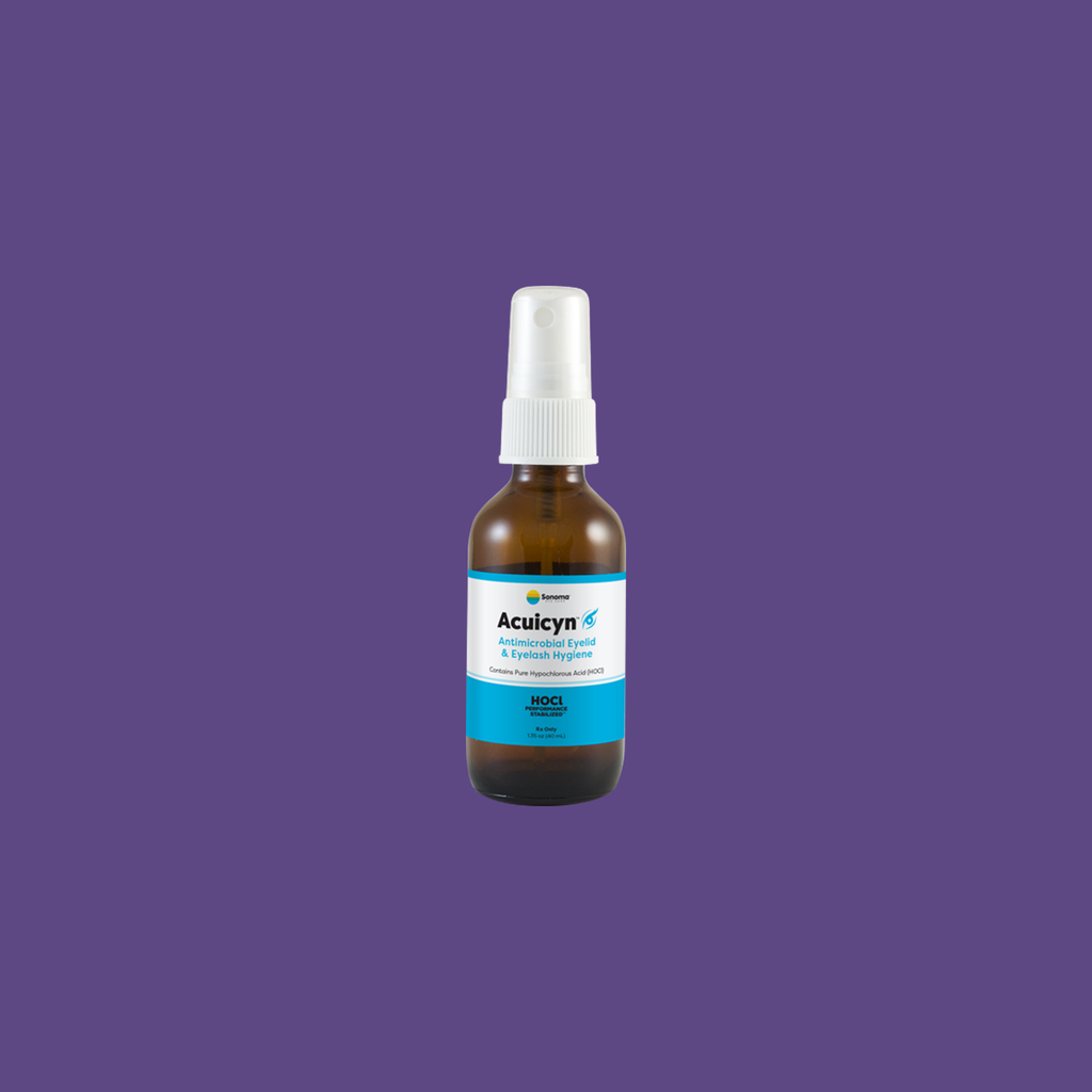 Acuicyn Antimicrobial Eyelid & Eyelash Hygiene - Hypochlorous Solution