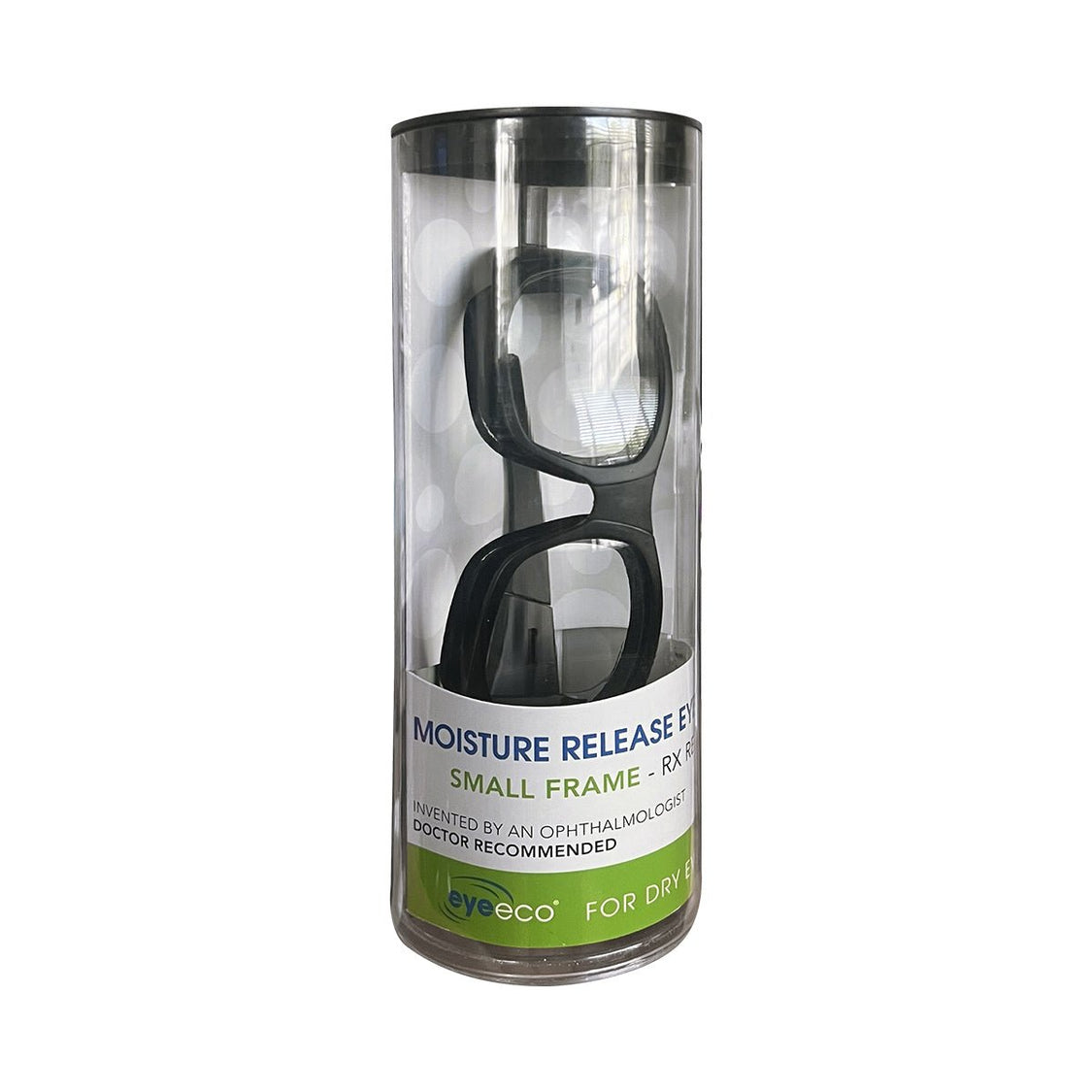 EyeEco Small Moisture Release Eyewear - Matte Black Lens – Dryeye Rescue