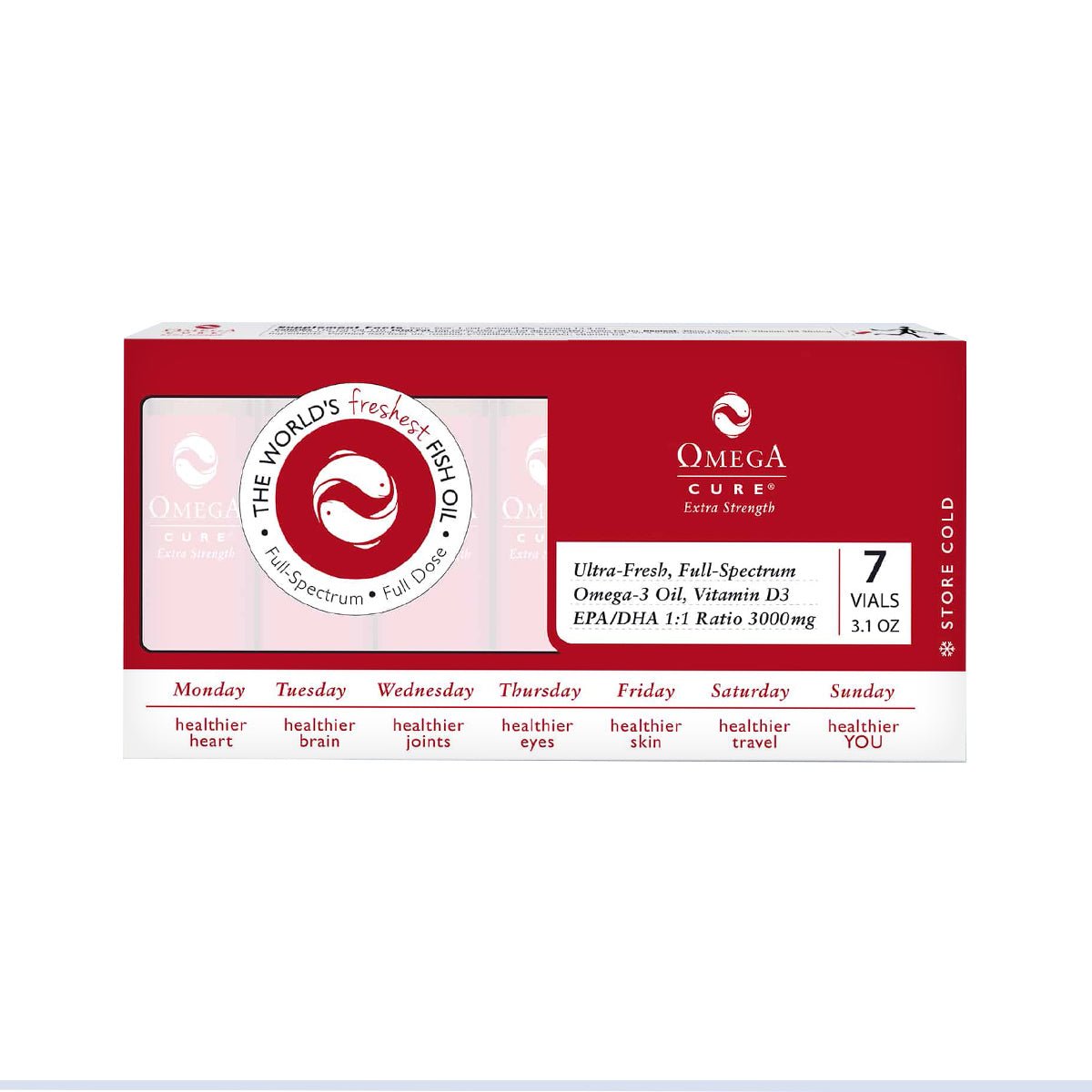 Omega Cure Extra Strength Fresh Liquid Omega - 7 Vials – Dryeye Rescue