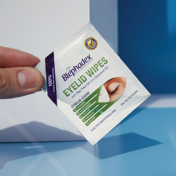 Blephadex Eyelid Wipes - Eye Itch Relief with Tea Tree Oil