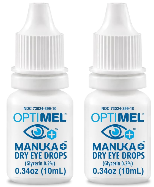 Optimel Manuka Eye Drops 0.2 %, 0.34 oz (2 x 10mL Bottles) Relief ...