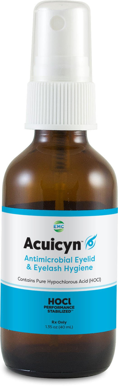Acuicyn Antimicrobial Eyelid & Eyelash Hygiene - Hypochlorous Solution