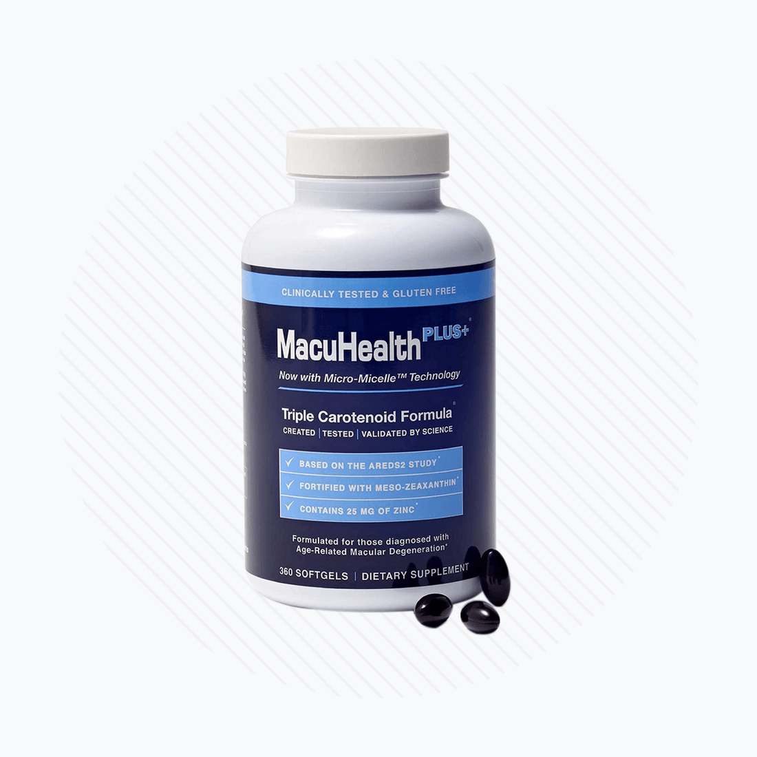 MacuHealth Plus+ Eye Supplement for Adults - Meso-Zeaxanthin, Lutein