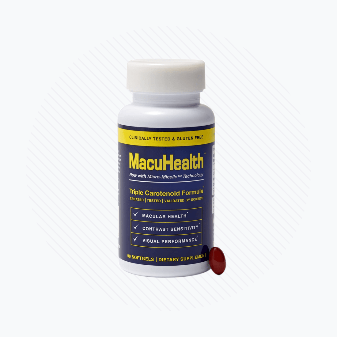 MacuHealth Triple Carotenoid Formula for Adults - Eye Vitamins for AMD
